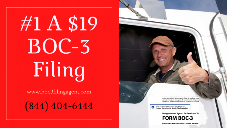 #1 A $19 BOC-3 Filing | Low Cost & Fast Turn Around
